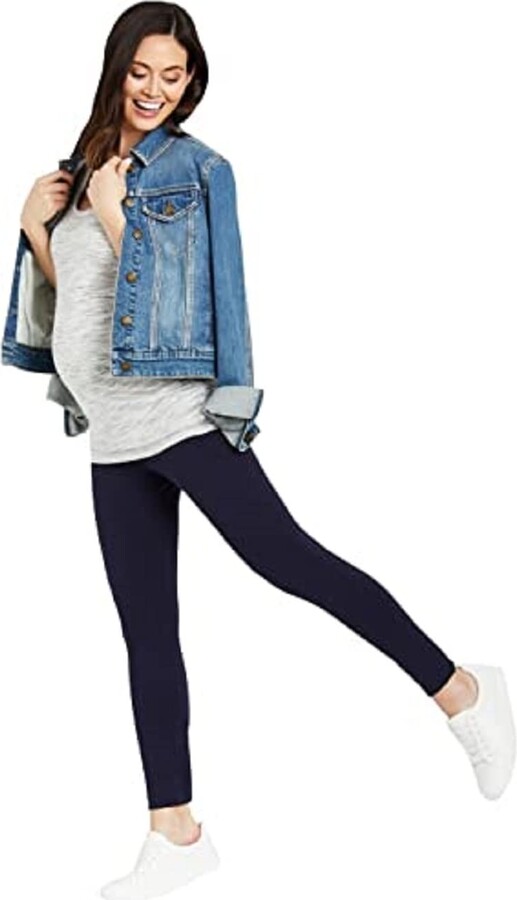 Motherhood Maternity Women's Maternity Essential Stretch Full Length Secret Fit Belly Leggings ...