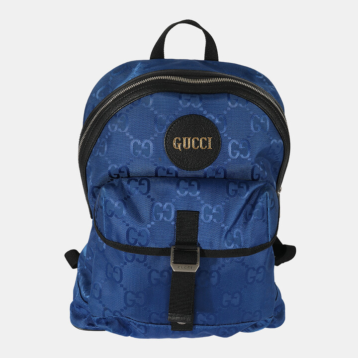 Gucci Blue Econyl Monogram Off The Grid Backpack - ShopStyle