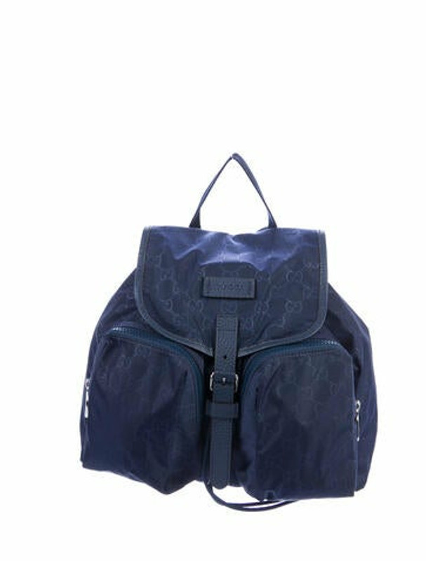 Gucci GG Nylon Backpack Navy - ShopStyle