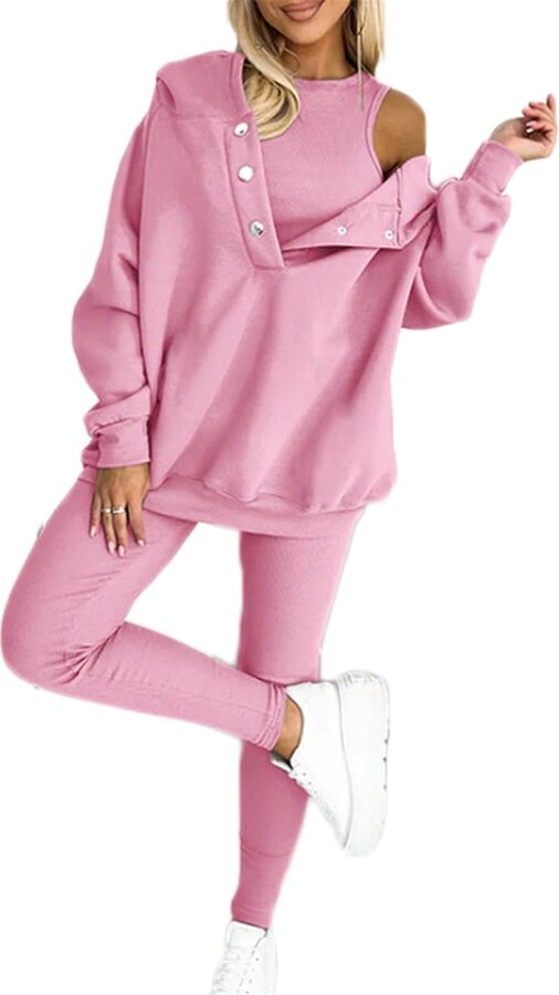 Generic 3 Piece Hoodie Set Women - ShopStyle