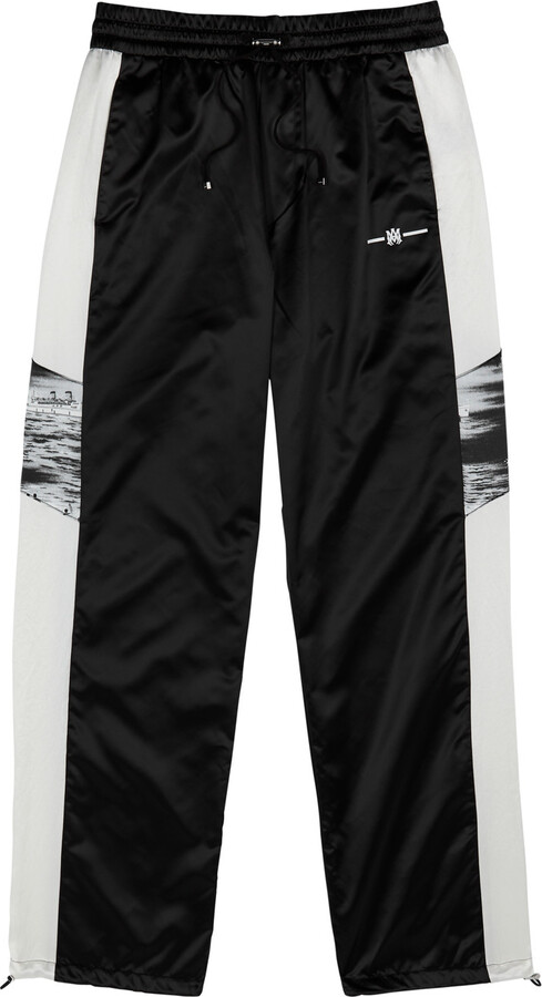 Amiri Striped Logo Satin Track Pants - ShopStyle