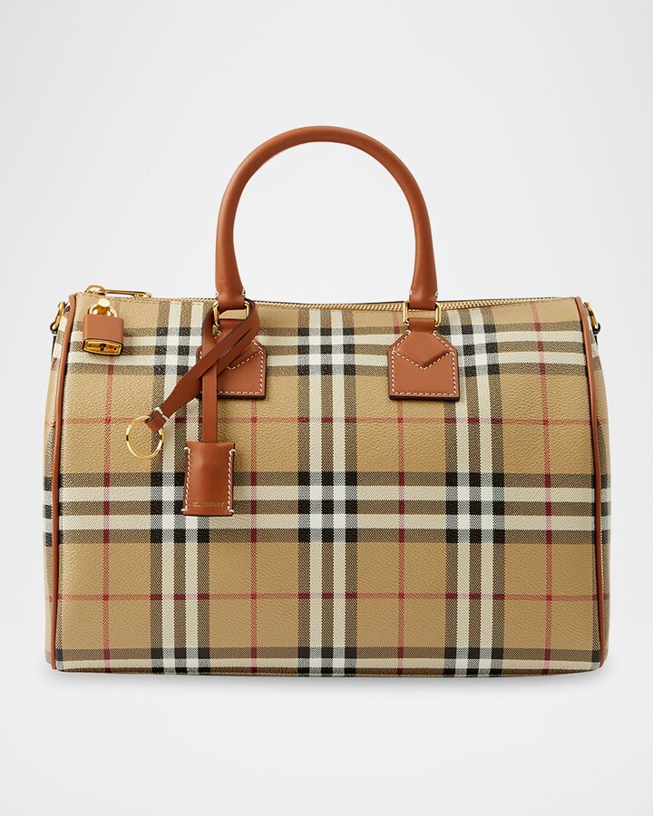 Burberry Check Bowling Shoulder Bag - ShopStyle