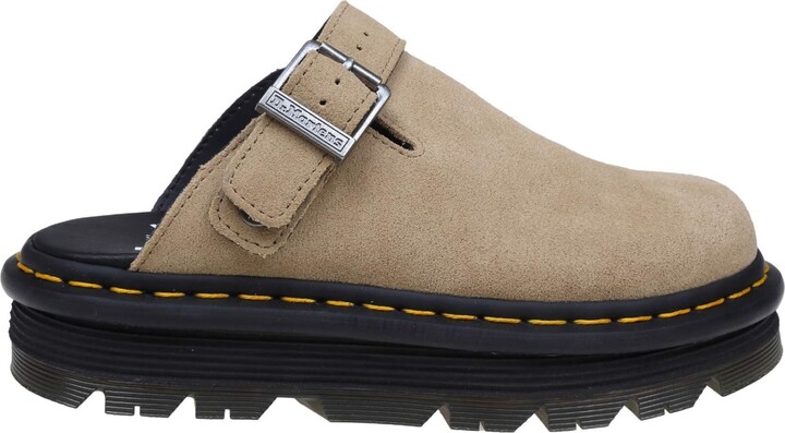 Dr. Martens Platform Mules In Zebzag Suede - ShopStyle
