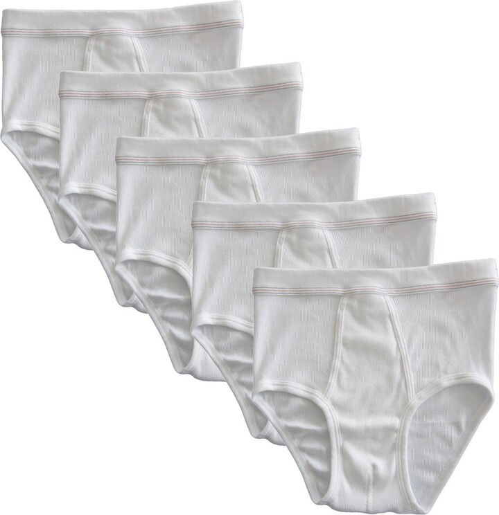 HERMKO 3248 Pack of 5 Briefs for Men with Organic Cotton Single/Double ...