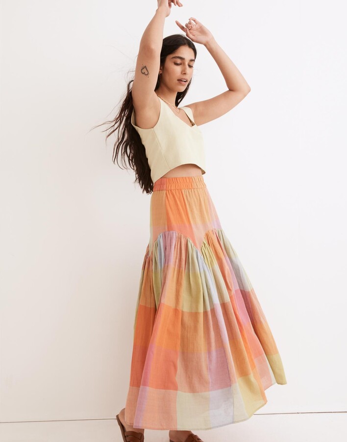 Nirvanic Fiji Blouse | Rainbow Check