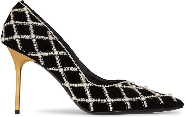 Balmain embellished Ruby stiletto pumps - ShopStyle