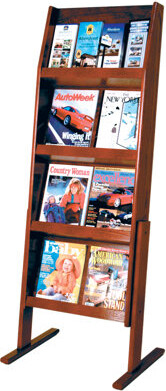 Wooden Mallet Slope Free Standing Magazine Rack - ShopStyle Bookcases ...