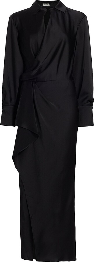 SIMKHAI Talita Draped Front Maxi Dress - ShopStyle