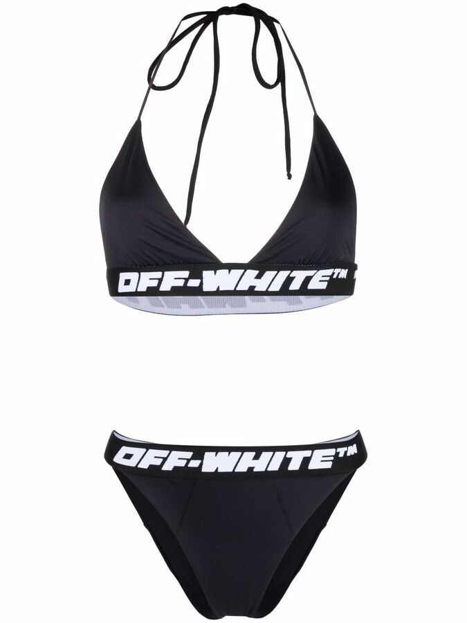 Off-White Logo-Band Bikini Set - ShopStyle Two Piece Swimsuits