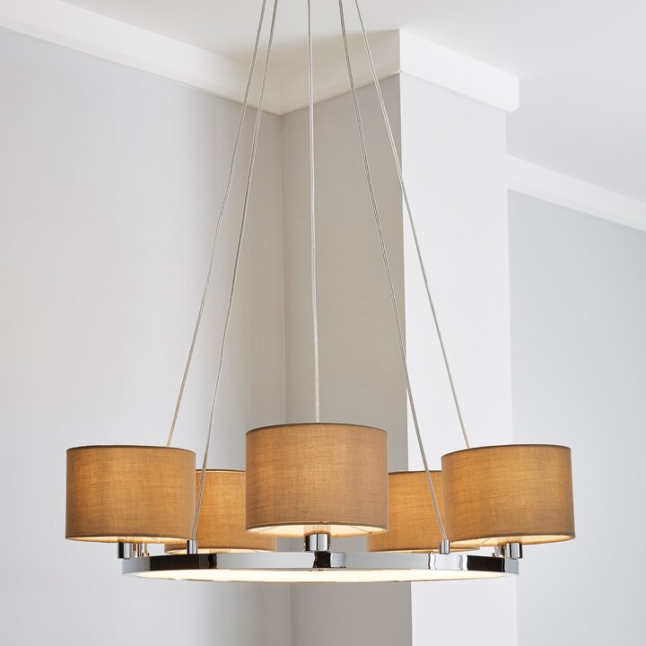 Dunelm Talinn Dual Lit Integrated LED Ceiling Fitting Natural - ShopStyle