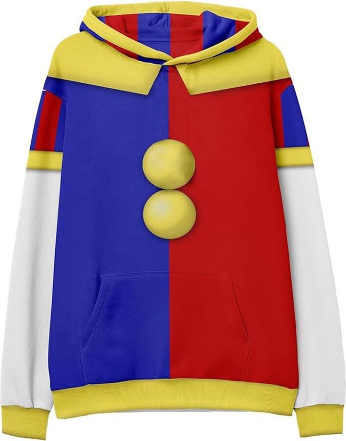 Rinulso Pomni Cosplay Hoodie TADC Pomni 3D Printed Pullover Sweatshirts ...