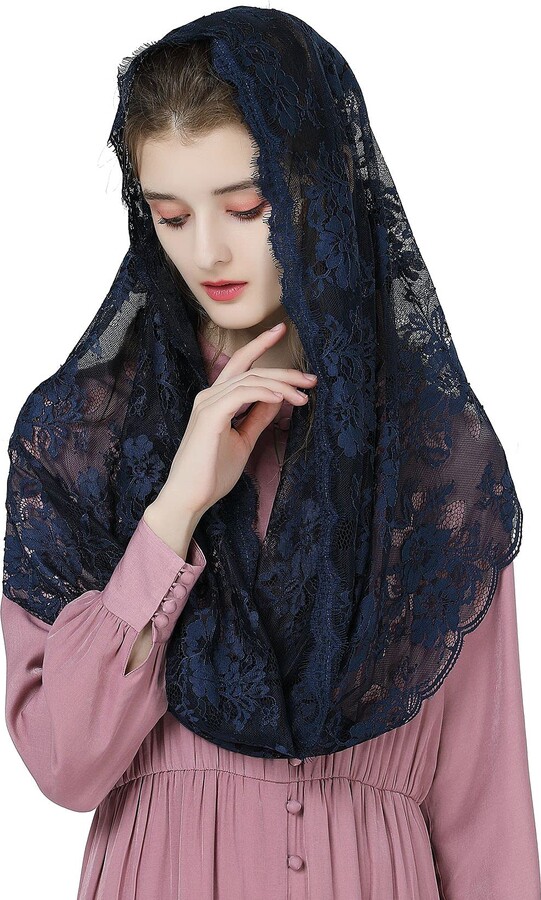 BEAUTELICATE Infinity Mantilla Veil Catholic Church Latin Mass Holy ...