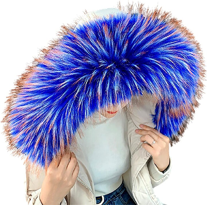 Cozylkx Fluffy Hood Trim Neck Collar for Winter Coat Jacket - ShopStyle