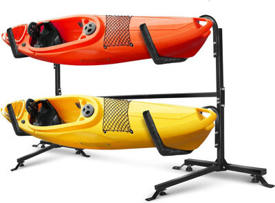 Beachcrest Home Marcie Freestanding Kayak Storage Rack, Heavy Duty ...