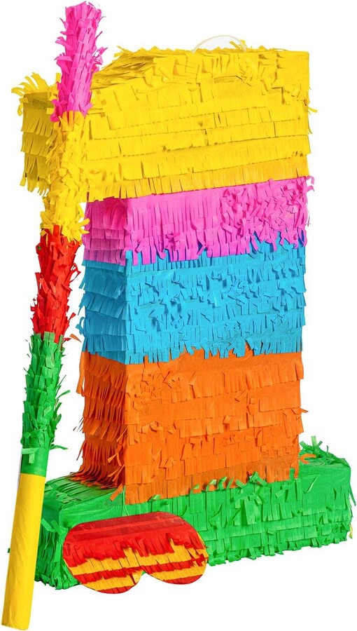 Fax Potato Pinatas Number 1 Cardboard Pinata, Stick and Blindfold Set ...