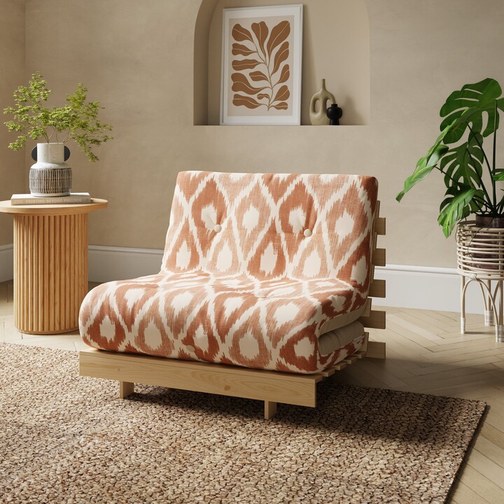 Dunelm Mito Ikat Single Futon Butterscotch (Yellow) - ShopStyle