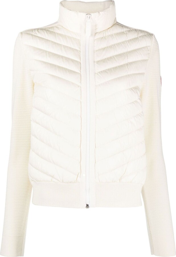 Canada Goose White HyBridge Knit Jacket - ShopStyle Down & Puffer Coats