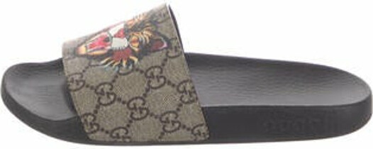 Gucci GG Supreme Slides - ShopStyle