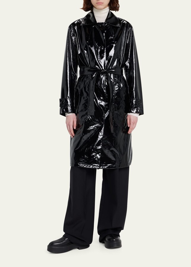 Jane Post Light Rain Slicker Belted Trench Coat - ShopStyle