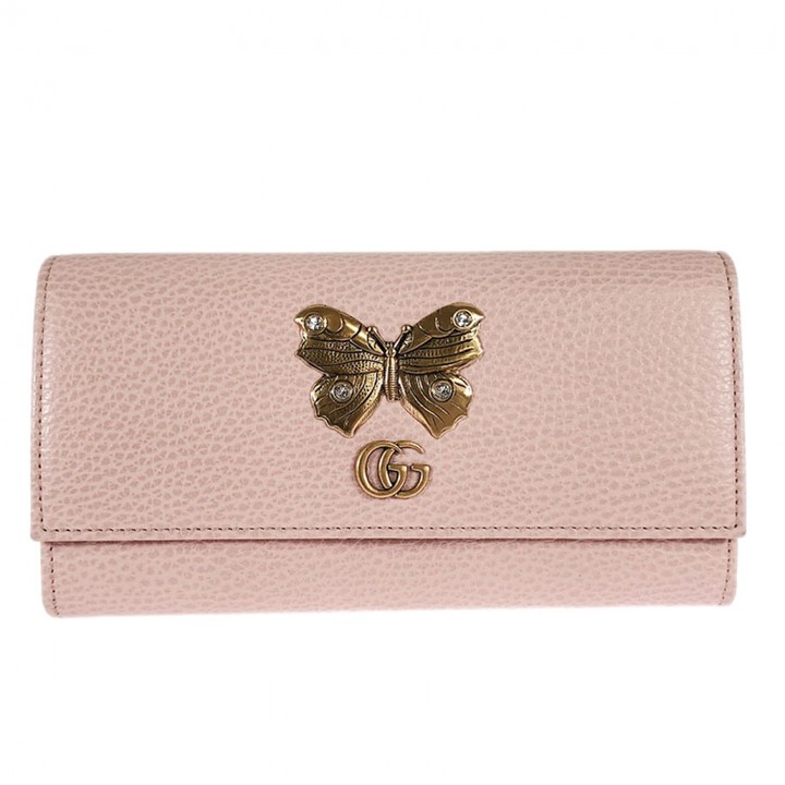 Gucci Queen Margaret Pink Leather Wallets - ShopStyle