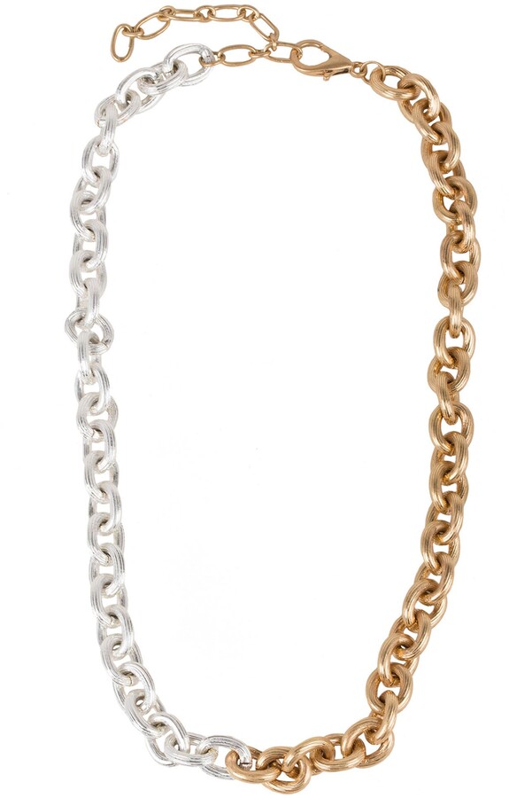 Saachi Two-Tone Chunky Chain Link Necklace - ShopStyle
