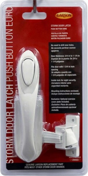 Larson Euro White Zinc Push Button Latch 1 pk - ShopStyle Foundations