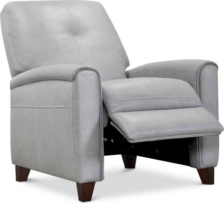 Furniture Ashlinn Pastel Leather Pushback Recliner, Created for Macy's ...