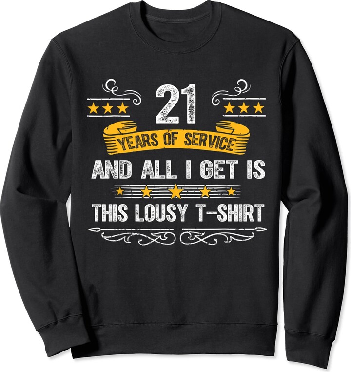 21 year work anniversary shirt 21 Years of Service Jubilee Happy 21 ...