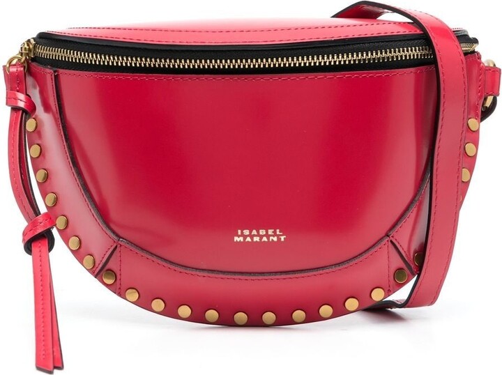 Isabel Marant Skano embossed-logo shoulder bag - ShopStyle