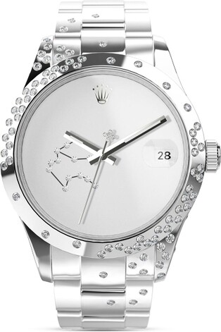 PRIVATE LABEL LONDON Rolex Datejust White Diamond Scattered Bezel White ...