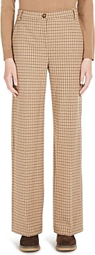 Weekend Max Mara Seggio Houndstooth Wide Leg Pants - ShopStyle