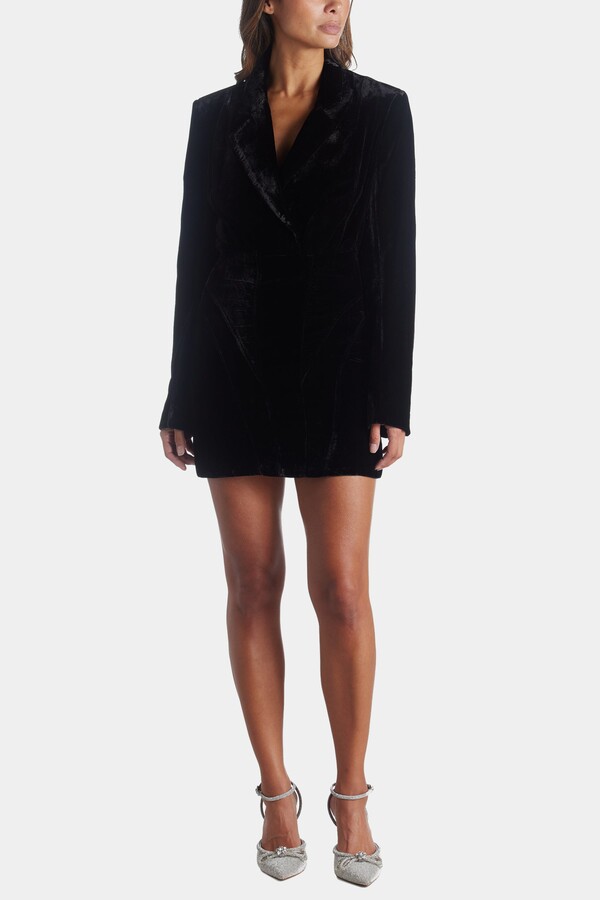 Bardot Neptune Velvet Blazer Dress - ShopStyle