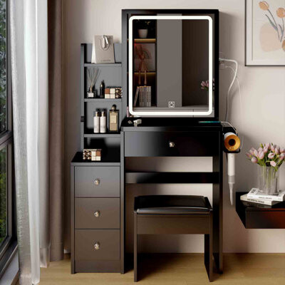 Ebern Designs Makeup Vanities Vanity - ShopStyle Floor Mirrors