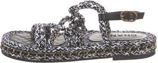 Chanel 2021 Interlocking CC Logo Sandals - ShopStyle