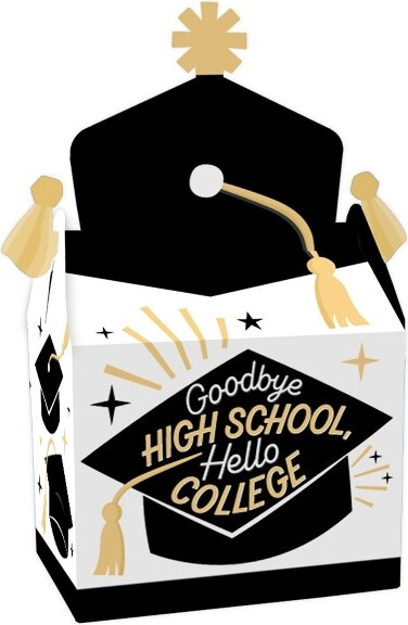 Big Dot of Happiness Goodbye High School, Hello College - Treat Box ...