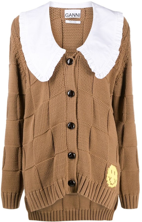 Ganni Smiley Face Cardigan - ShopStyle