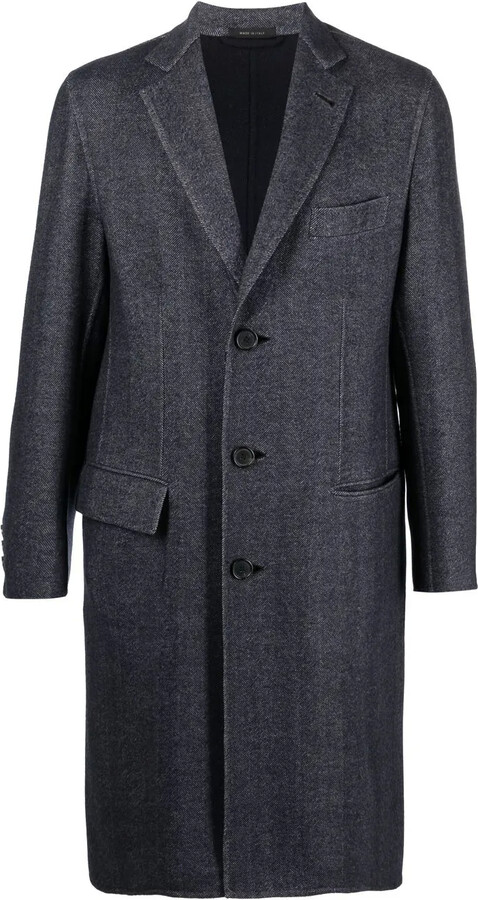 Brioni Single-Breasted Wool Coat - ShopStyle