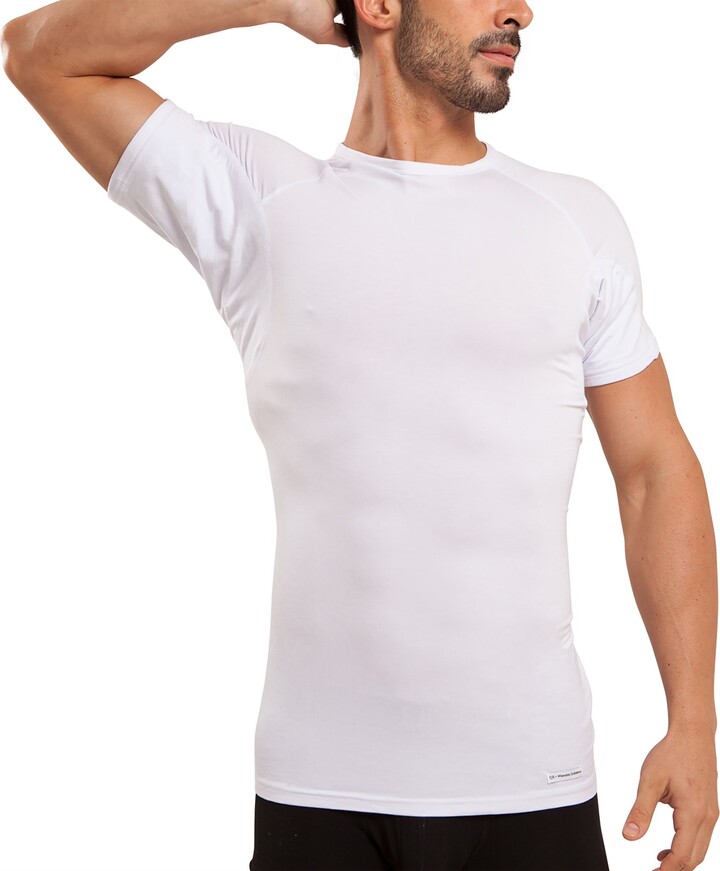 Ejis Sweat Defense Undershirt | V Neck | Underarm & Back Sweat Proof ...
