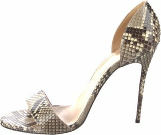 Christian Louboutin Python Animal Print D'Orsay Pumps - ShopStyle