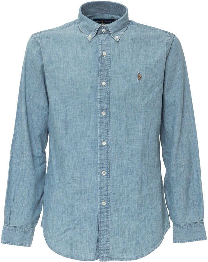 Polo Ralph Lauren Logo Chambray Shirt - ShopStyle