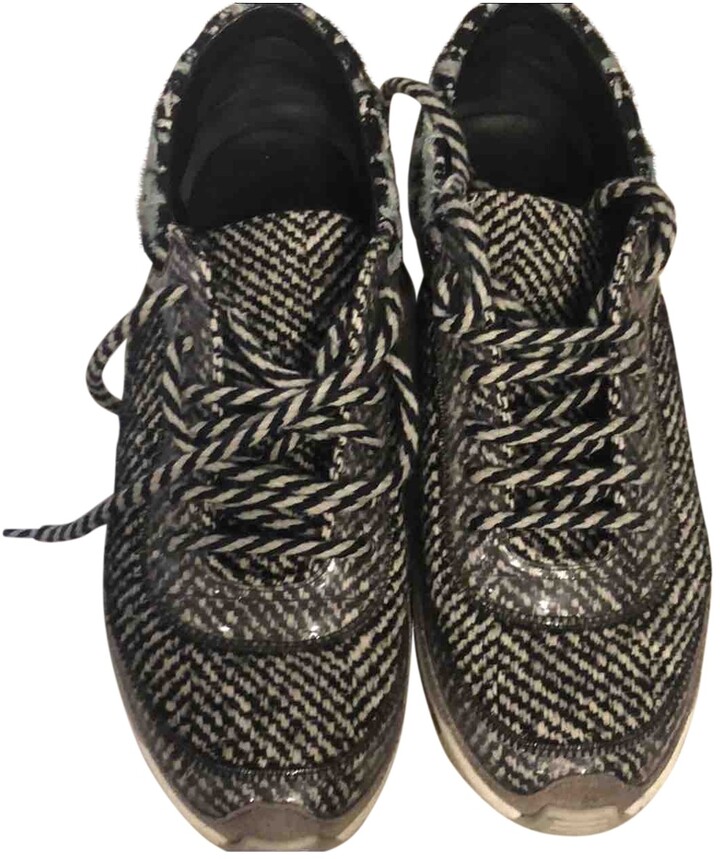 Chanel black Tweed Trainers - ShopStyle Sneakers & Athletic Shoes
