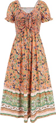 AMDOLE Deals of The Day Womens Dresses Mini Summer Dresses for Women ...