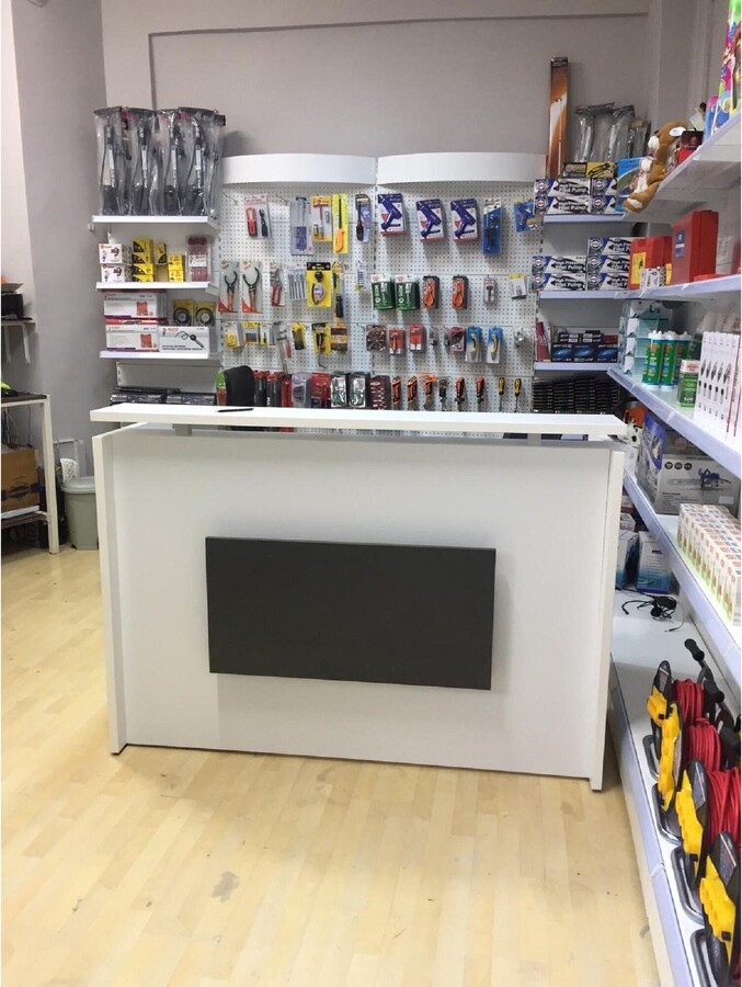 Etsy 47" To 71" Custom Reception Desk, Office Furniture, Counter ...