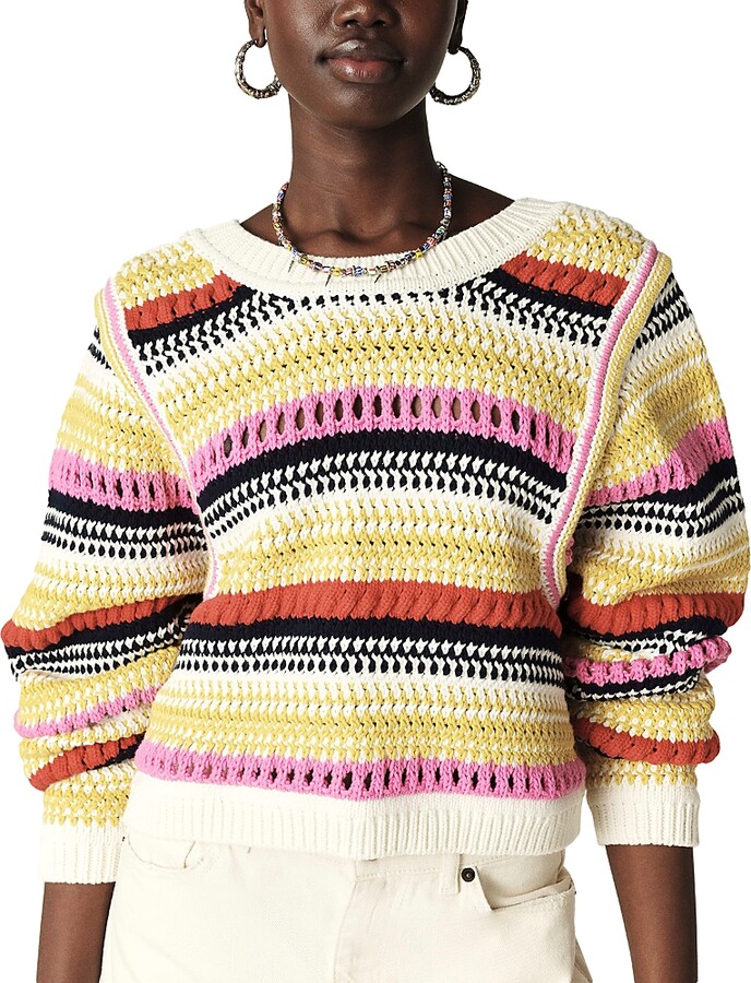 Female ba & sh Romy V Back Cropped Sweater - ShopStyle