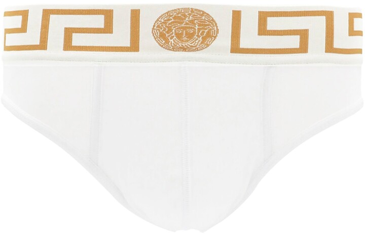 Versace Greca Border Briefs - ShopStyle