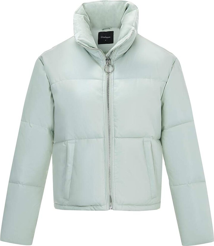 Giolshon Women's Puffer Quilted Lightweight Padding Jacket Bubble Coat ...