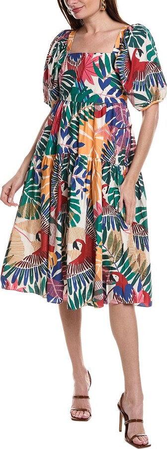 Farm Rio Macaw Midi Dress - ShopStyle