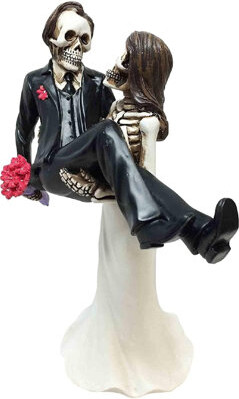 The Holiday Aisle Dahntay Love Never Dies Romantic Skeleton Bridal ...