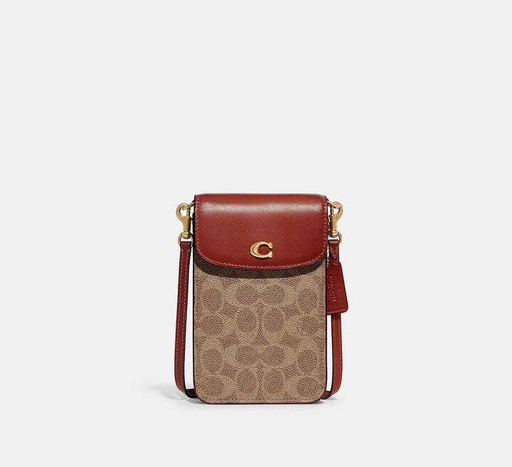 Coach Phone Crossbody In Signature Canvas - ShopStyle Shoulder Bags