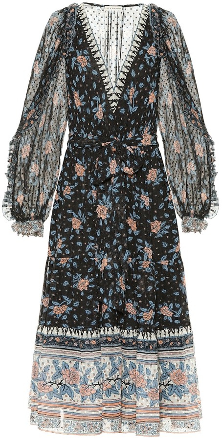 Ulla Johnson Romilly printed silk midi dress - ShopStyle